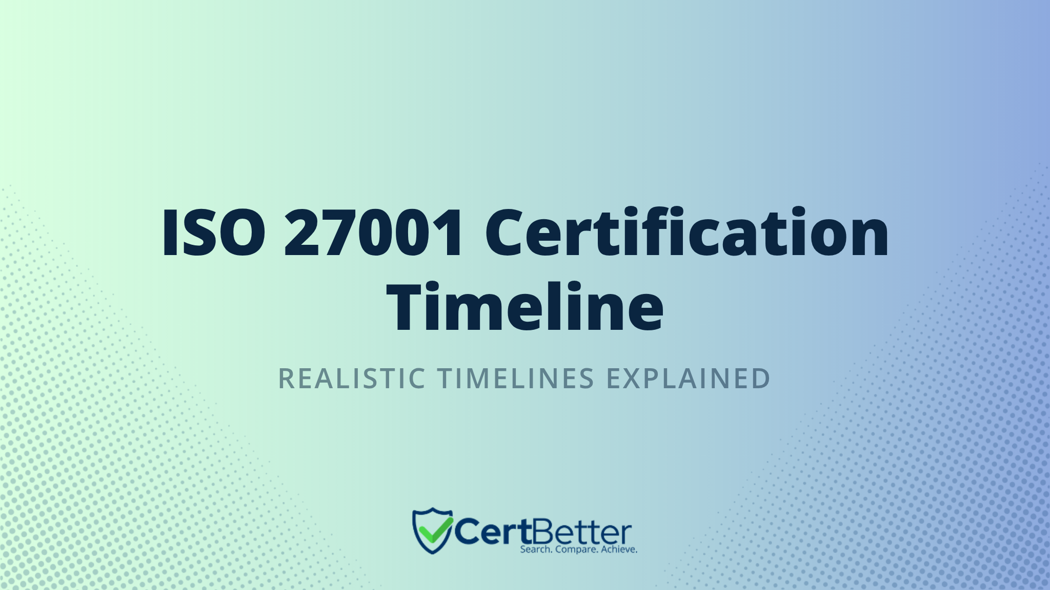 How Long Does ISO 27001 Certification Take? - CertBetter