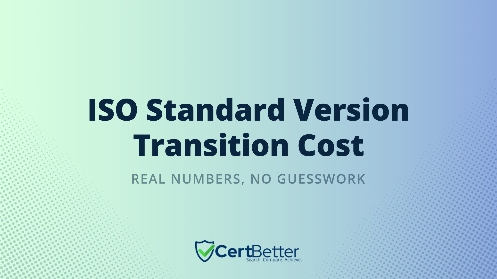 ISO Standard Version Transition Cost Guide 2026 - CertBetter